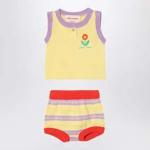 BOBO CHOSES Knit Two-piece Set With Flower Detail