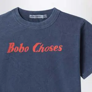 BOBO CHOSES Washed Effect Cotton T-shirt