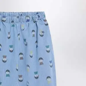BOBO CHOSES Printed Denim Trousers