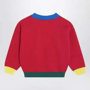 BOBO CHOSES Crew Neck Sweater With Dog Intarsia