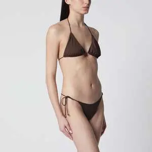 Jacquemus Triangle Bikini Bottoms - Brown