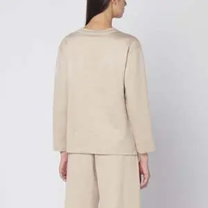 Max Mara Silk Blend Sweatshirt - Beige