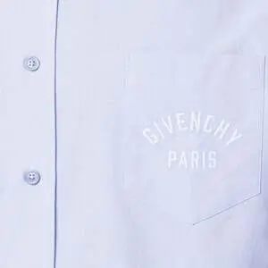 Givenchy Button-down Shirt In Cotton - Light Blue