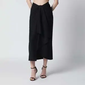 Givenchy Draped Skirt In Wool And Mohair