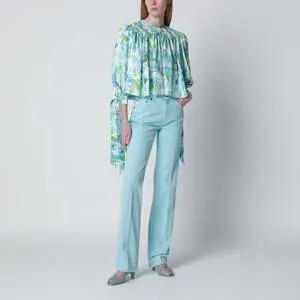 Chloé Straight Leg Jeans In Organic Cotton Denim - Blue
