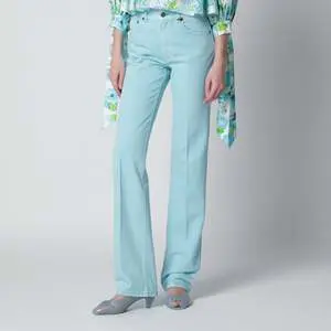 Chloé Straight Leg Jeans In Organic Cotton Denim - Blue