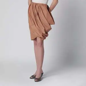 Chloé Reef Shell Cotton Wrap Skirt - Brown