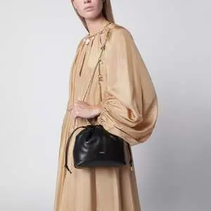 Chloé Small Icons Shoulder Bag With Chain In Lambskin - Blue