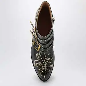 Chloé Susanna Studded Ankle Boots - Black