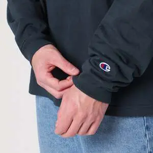 Champion Navy Long-sleeved T-shirt - Blue