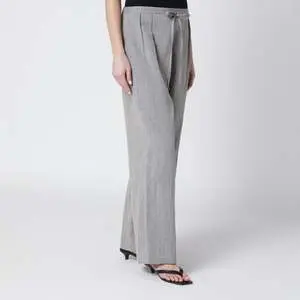 Loulou De Saison Pleated Wide-leg Trousers - Grey