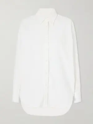 Hunza G Seersucker Shirt - White