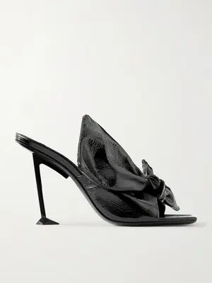 Givenchy Boudoir" Leather Mules With Bow Detailing