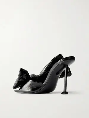 Givenchy Boudoir" Leather Mules With Bow Detailing