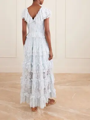 Sea Sharleen Ruffled Lace Maxi Dress