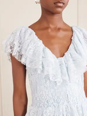 Sea Sharleen Ruffled Lace Maxi Dress