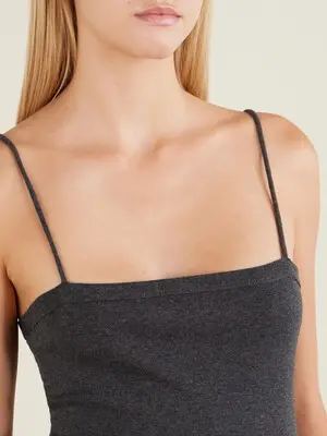ST. AGNI Organic Cotton-jersey Tank - Gray