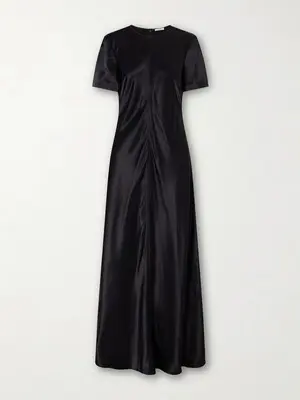 FFORME Akriti Satin-crepe Maxi Dress - Black