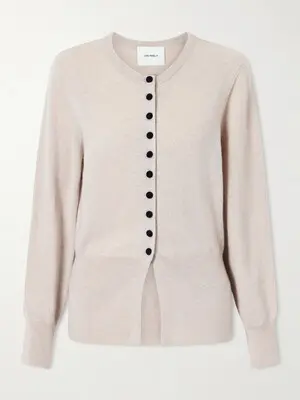LISA YANG Cashmere Cardigan With Contrast Buttons