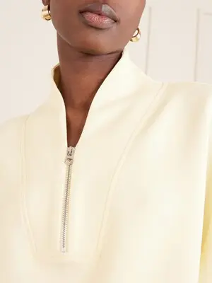 Varley Davidson Jersey Sweatshirt With Half-zip Neckline - Yellow