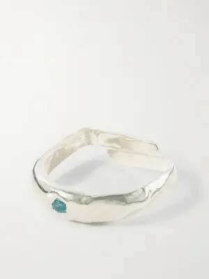SIMUERO Aurelia Sterling Zirconia Toe Ring - Silver