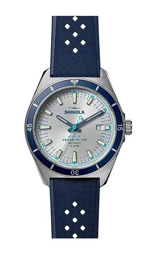 Shinola Duck 40mm Watch In Blue