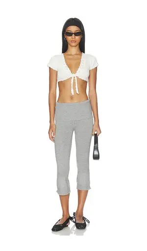 Frankies Bikinis X Paige Lorenze Eternity Crochet Front-tie Blouse