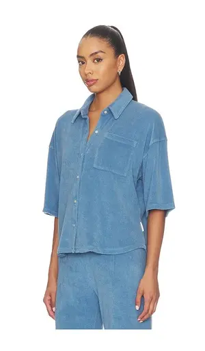 Citizens Of Humanity Francis Knit Shirt In Blue