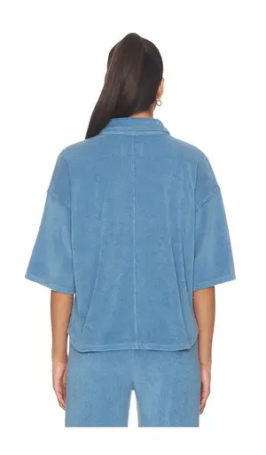 Citizens Of Humanity Francis Knit Shirt In Blue
