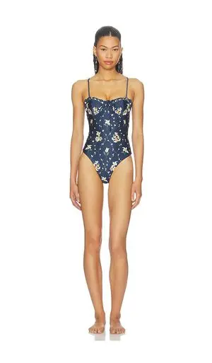 Agua Bendita Ebano One Piece In Navy - Multicolor