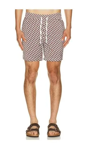 Onia Charles 7 Swim Trunk - Chocolate Multi