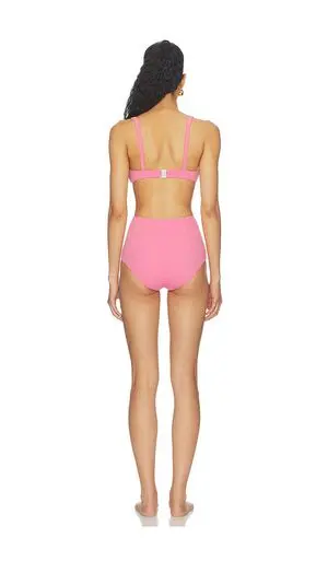 Lisa Marie Fernandez Balconette High-waist Bikini Set - Pink