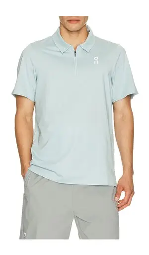 On Court Polo In Blue - Brook