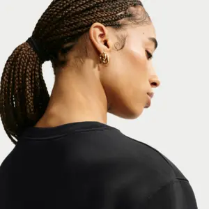 Nike Studio Fleece Sport Dri-fit Crew-neck Sweatshirt - Black