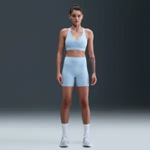 Nike Universa High-waisted 5" Biker Shorts With No Front Seam - Blue