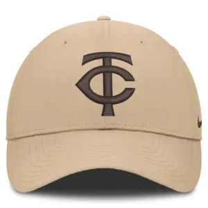 Nike Minnesota Twins Club Dri-fit Mlb Adjustable Hat - Brown