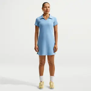 Nike Sportswear Chill Knit Slim Polo Dress - Blue