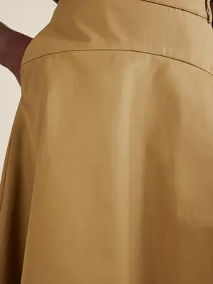 Balenciaga A-line Cotton Midi Skirt