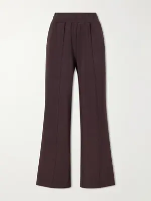 Varley Doublesoft Jersey Wide-leg Pants - Brown