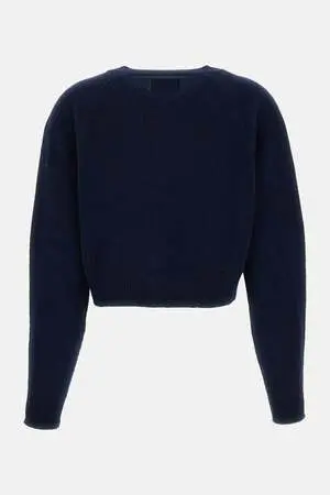 Loulou De Saison Heike Cropped Cashmere Cardigan - Blu