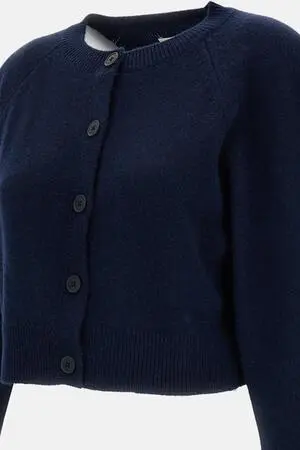 Loulou De Saison Heike Cropped Cashmere Cardigan - Blu