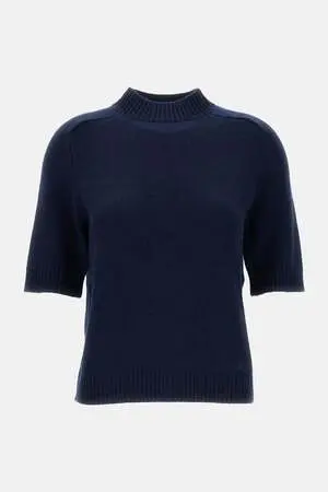Loulou De Saison Ruth Short-sleeve Knit Top - Blu