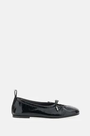 ALOHAS Rosalind Ballet Flats In Glossy Leather - Black