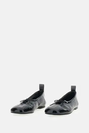 ALOHAS Rosalind Ballet Flats In Glossy Leather - Black