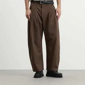 PORTER JAMES Dart-knee Pleated Trousers