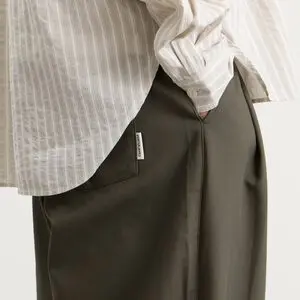 PORTER JAMES Dart-knee Pleated Trousers