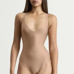 SKIMS Unlined Plunge Thong Bodysuit