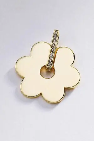 GOLDBUG COLLECTION Goldbug Collection Spinning Daisy Pendant White