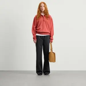 RÓHE Classic Knitted Polo - Washed Red