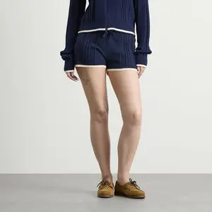 Adidas Knit Shorts With Embroidered Branding